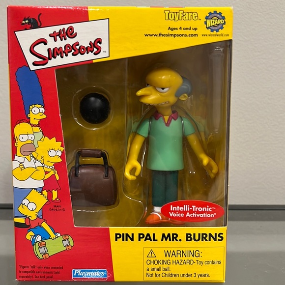 Toys | Toyfare Exclusive Simpsons Pin Pal Mr Burns | Poshmark